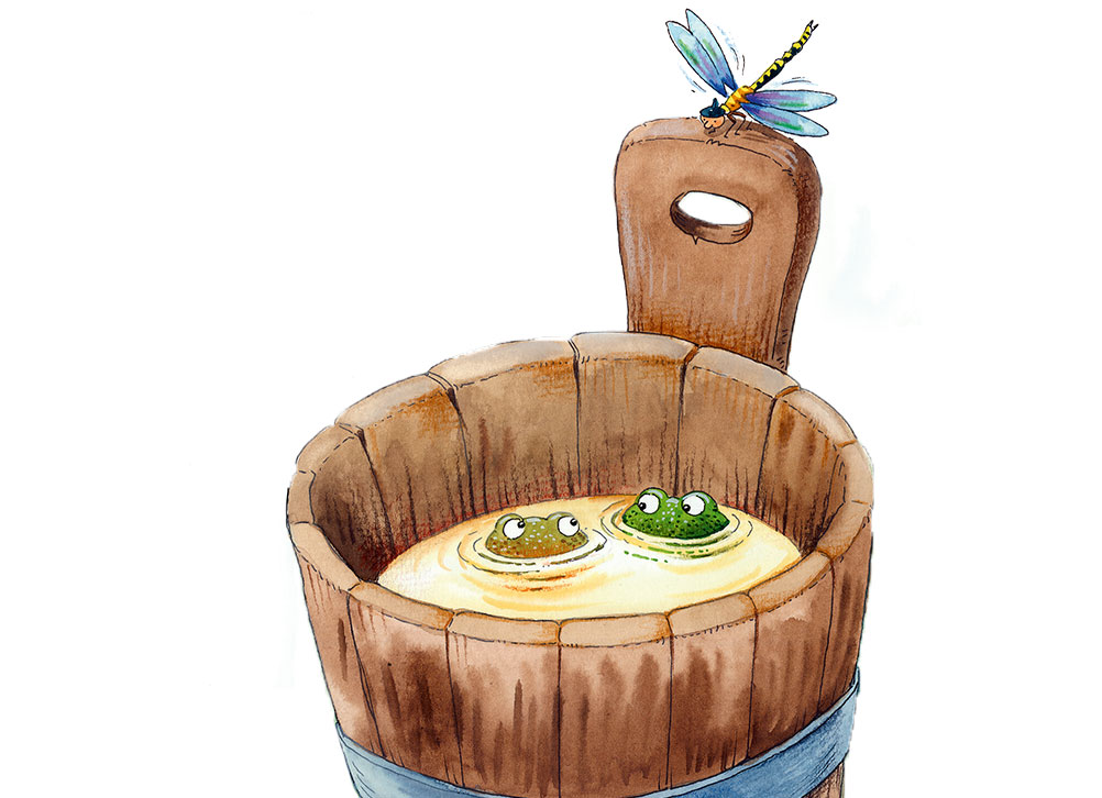 Fabel: Die Frösche im Butterfass | LUXdigi